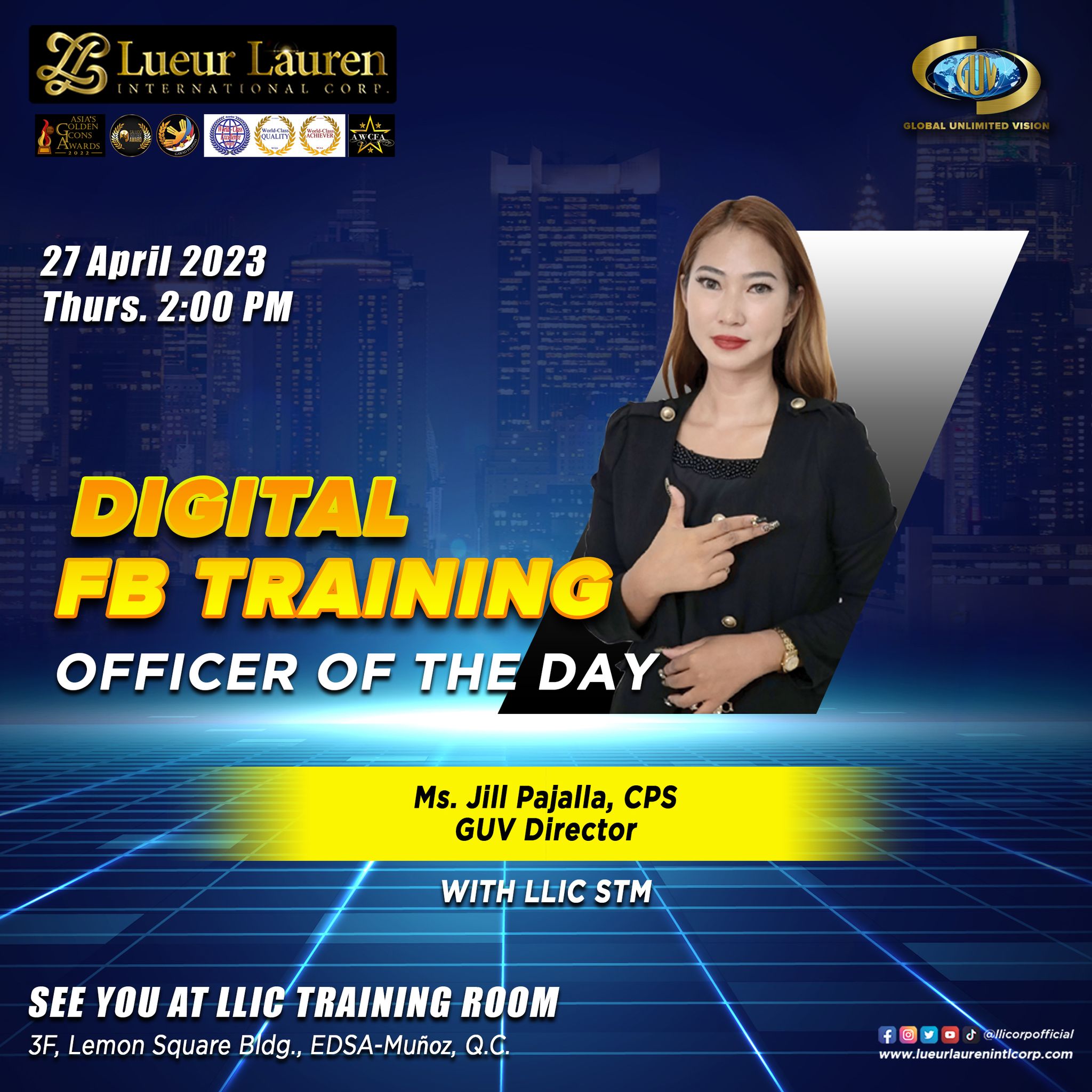 Digital FB Training on April 27, 2023, Thursday, 2PM at the LLIC ...