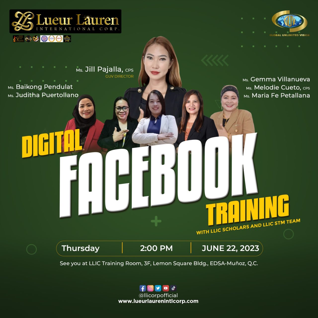 Digital FB Training on June 22, 2023, Thursday, 2PM via zoom and meet ...