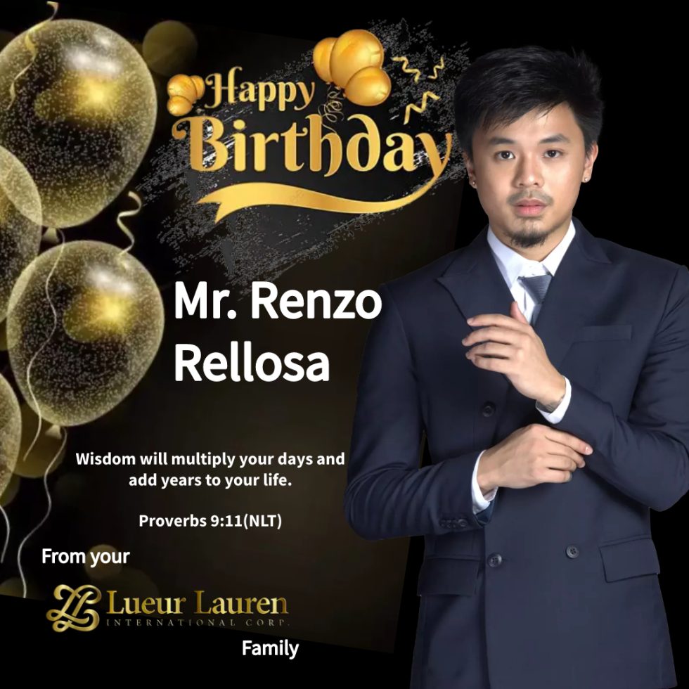 Let us all greet MR. RENZO RELLOSA, a HAPPY HAPPY BIRTHDAY ...